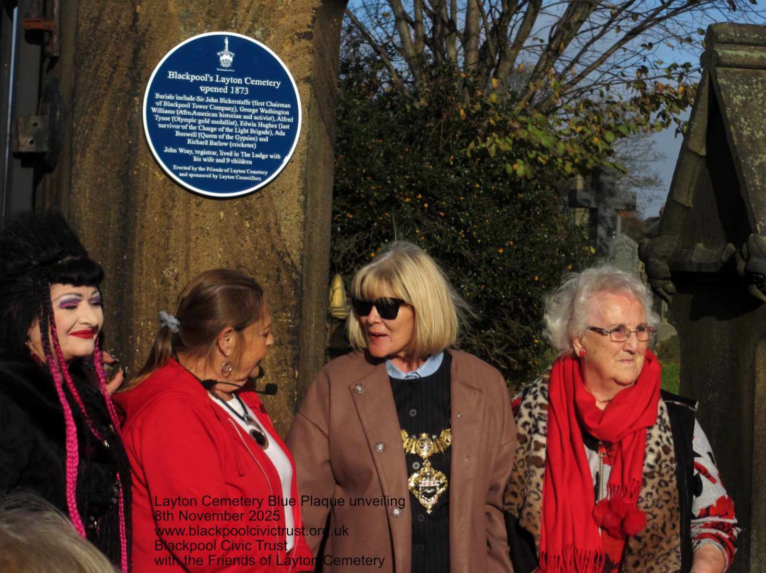 Layton Cemetery Blue Plaque Unveiling – Blackpool Civic Trust